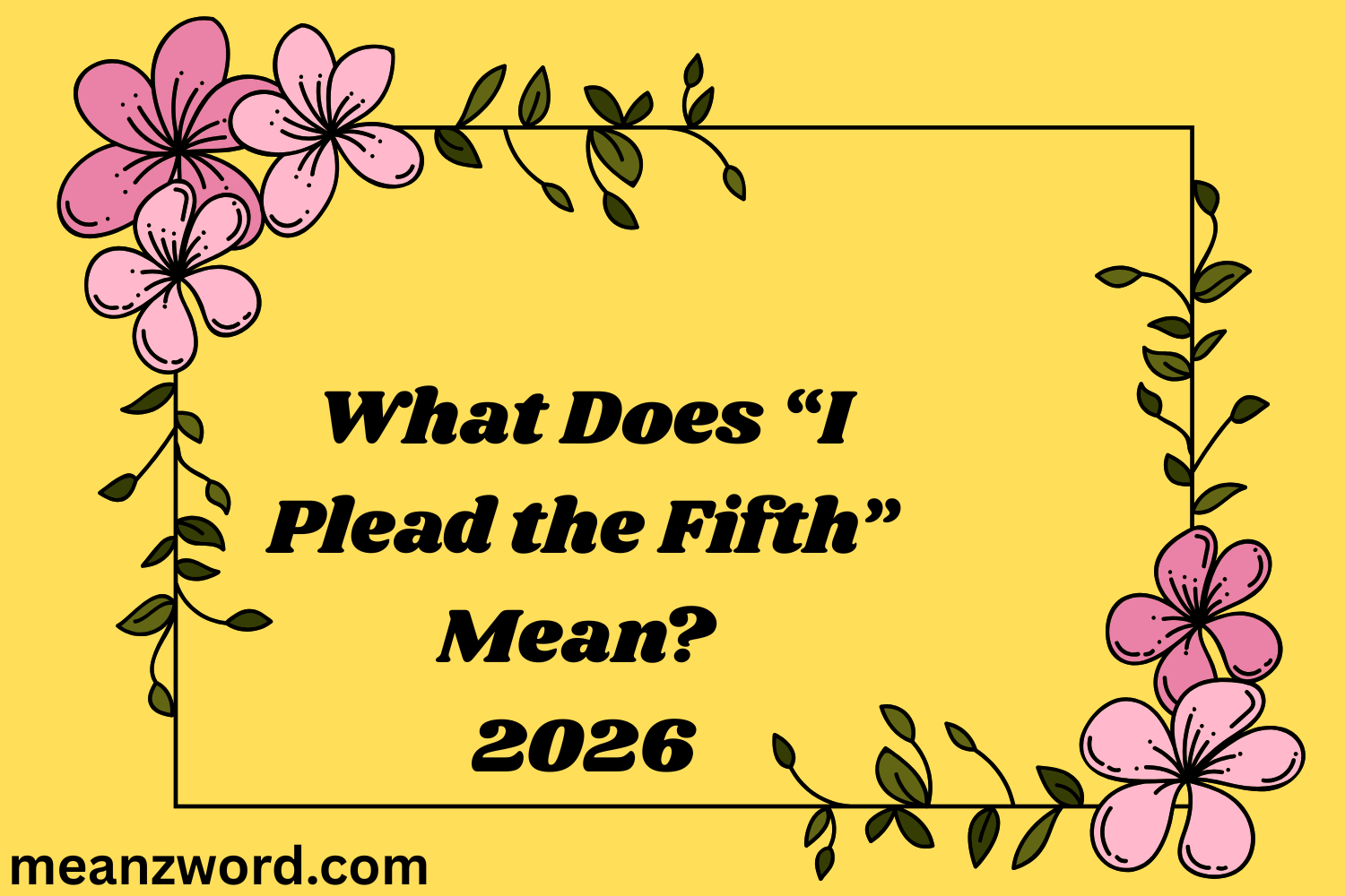 What Does “I Plead the Fifth” Mean? 2026